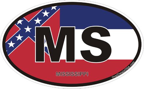 Mississippi State Decal Sticker