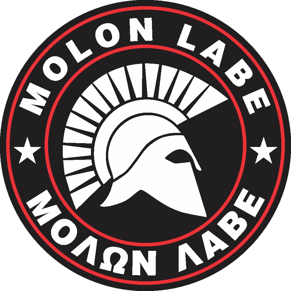 Molon Labe Round Decal Sticker