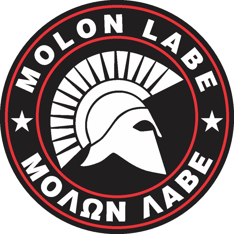 Molon Labe Round Decal Sticker