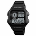 Multi Function Digital Watch - Black Strap - Built In Flashlight