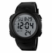 Multi Function Digital Watch - Black Strap - Large Digit Display