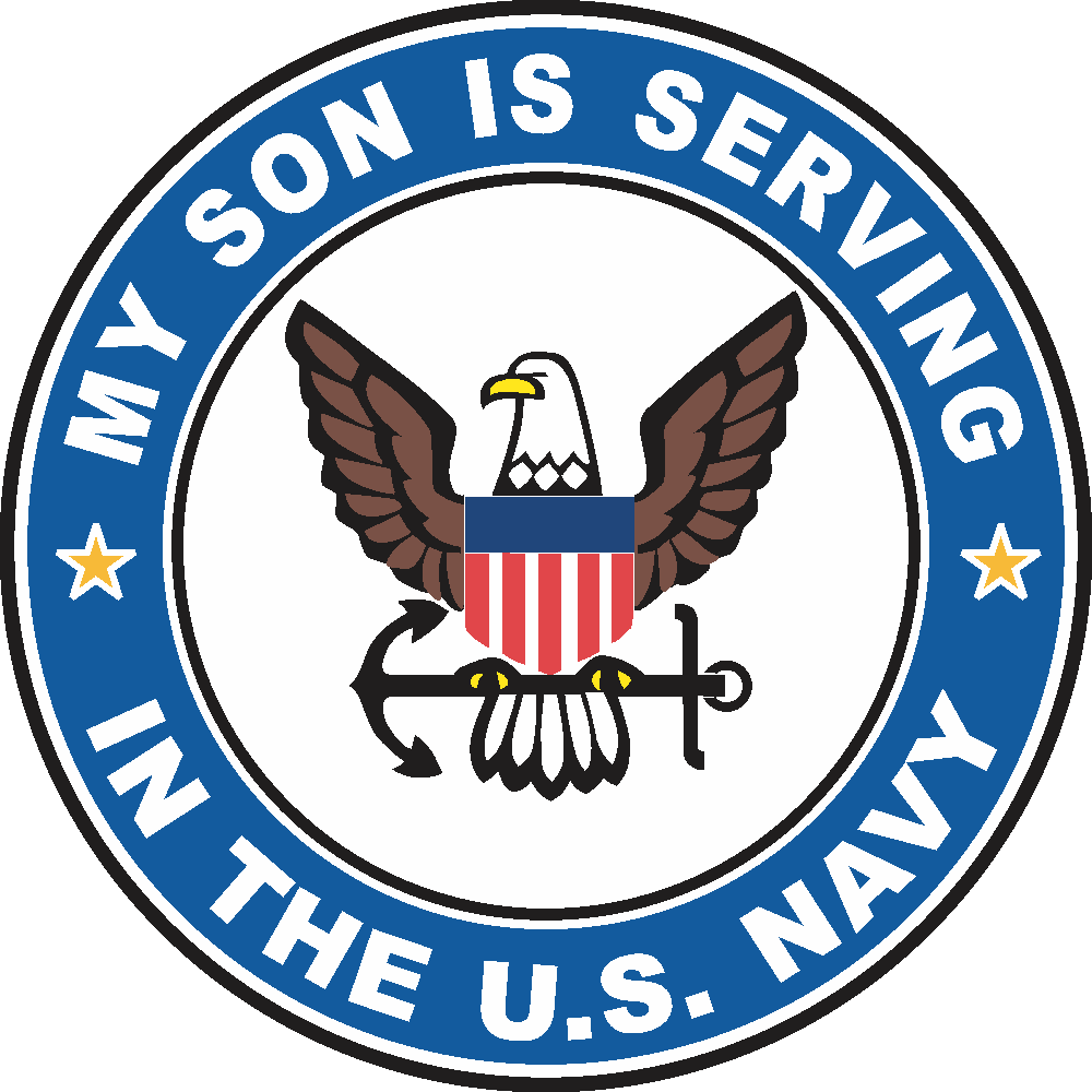My Son Is Serving In the U.S. Navy Decal