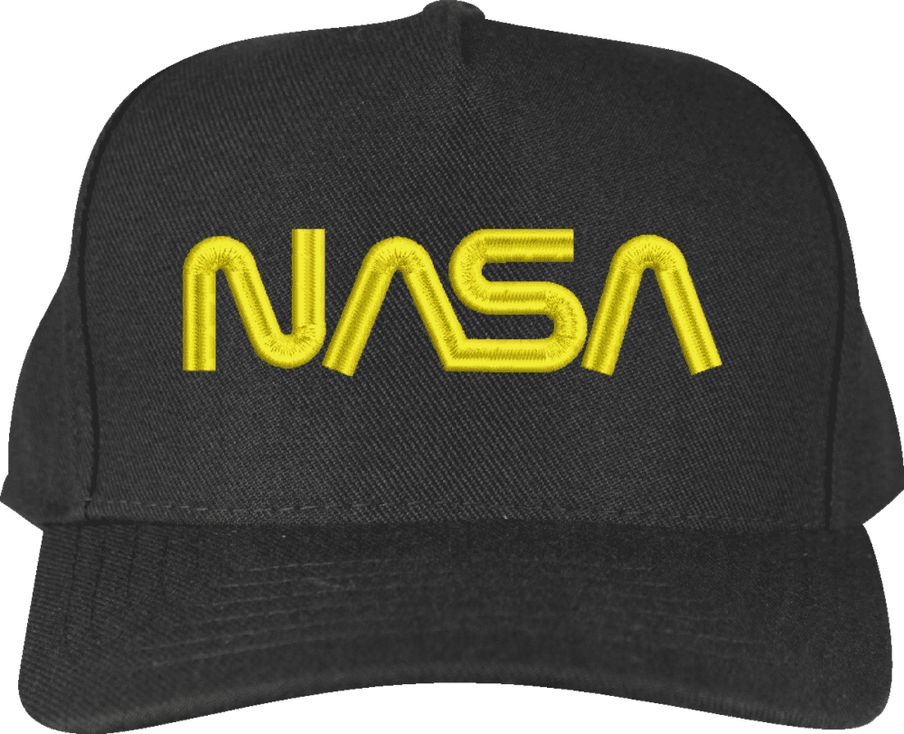NASA Worm Custom Embroidered Cap