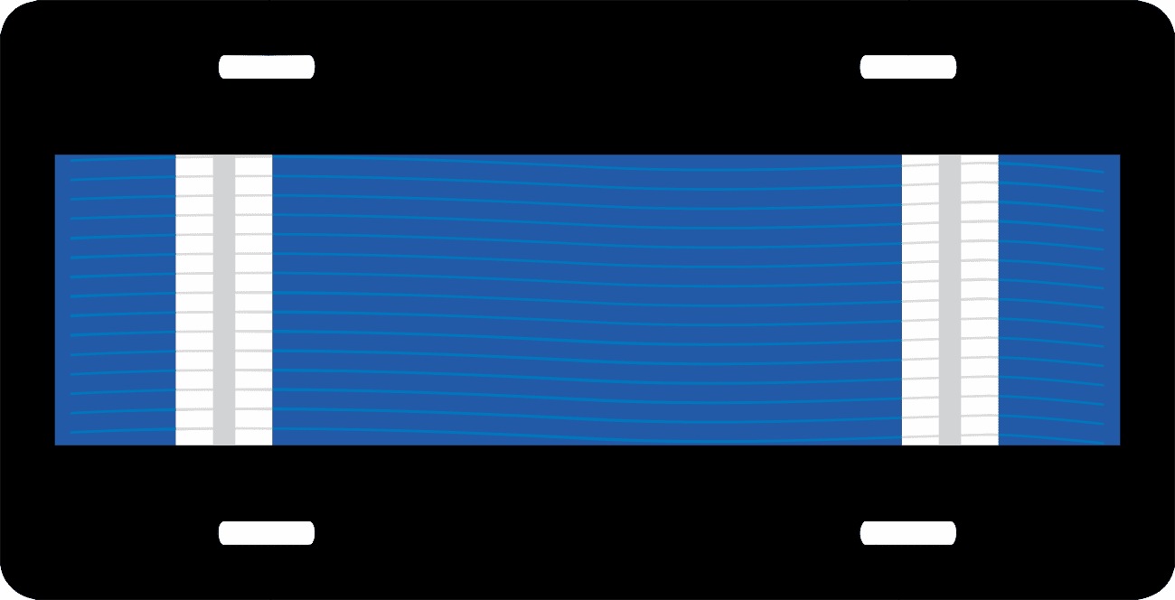 NATO ISAF Ribbon License Plate