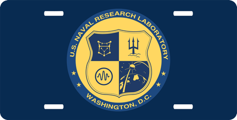 Naval Research Laboratory Logo License Plate