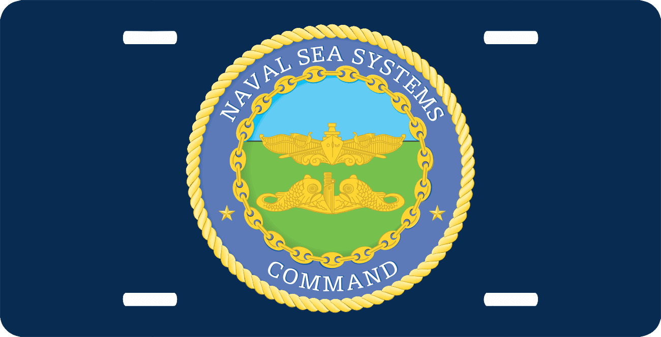 Naval Sea Systems Command License Plate