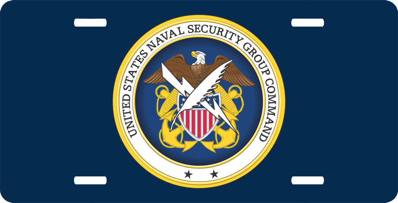 Naval Security Group Command License Plate