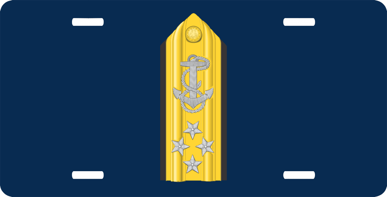 Navy Admiral License Plate