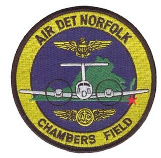 Navy Air DET Norfolk Chambers Field 4" Military Patch