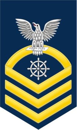 Navy Chief Gold E-7 Quartermaster QM Decal Sticker