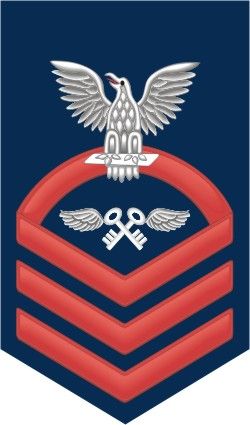 Navy Chief Red E-7 Aviation Storekeeper AK Decal Sticker