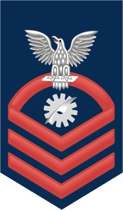 Navy Chief Red E-7 Data Processing Technician DP Decal Sticker