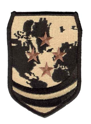 Navy CINCLANT Four Stars 3.5" Desert Military Patch
