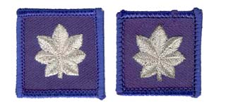 Navy Commander (05) CDR Rank Insignia Collar Device (pair) Patch