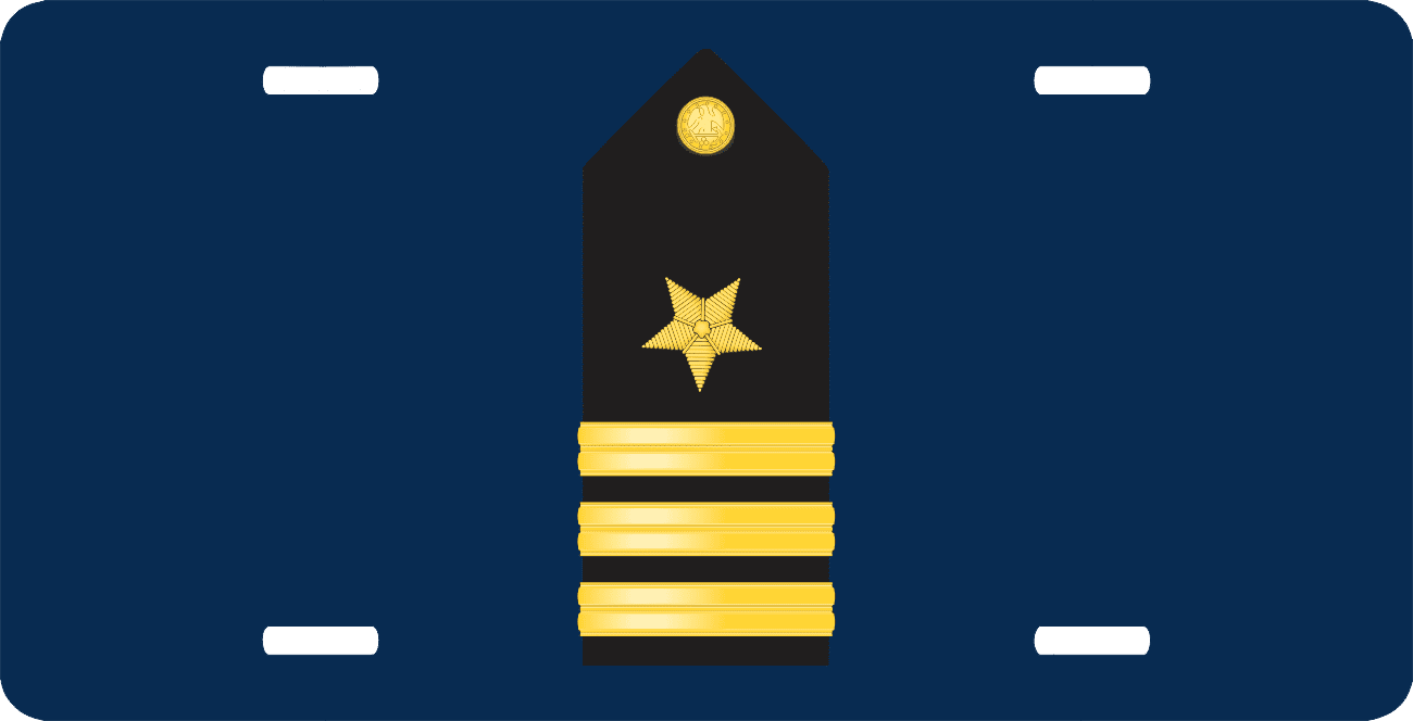 Navy Commander License Plate