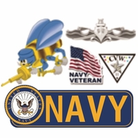 U.S. Navy Decals, Licsense Plate Frames, Magnets and More