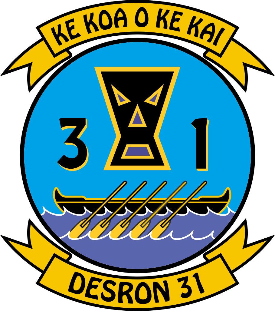Navy Destroyer Squadron Thirty One Vinyl Transfer Decal