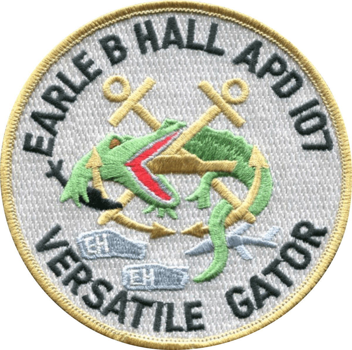 Navy Earle B Hall APD-107 Versatile Gator 4" Military Patch