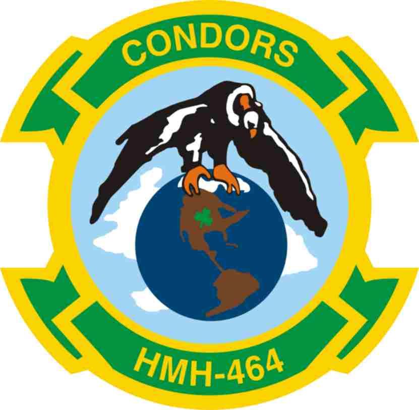 Navy HMH-464 Squadron Vinyl Transfer Decal