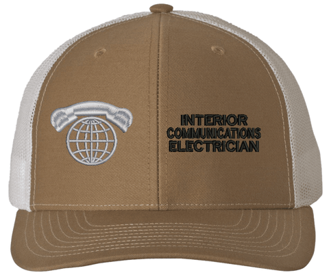 Navy Interior Communications Electrician (IC) Rating USA Mesh-Back Cap
