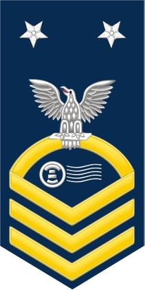 Navy Master Chief Gold E-9 Postal Clerk PC Decal Sticker