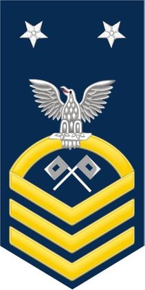 Navy Master Chief Gold E-9 Signalman SM Decal Sticker