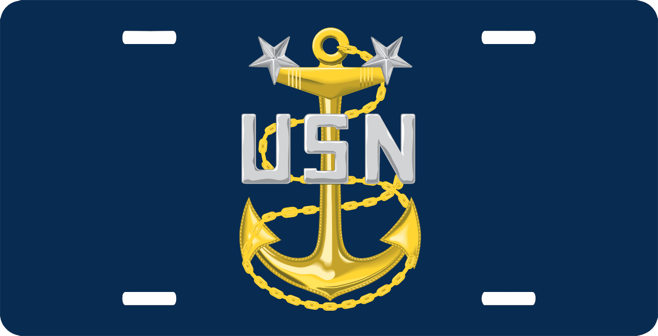 Navy Master Chief Petty Officer License Plate