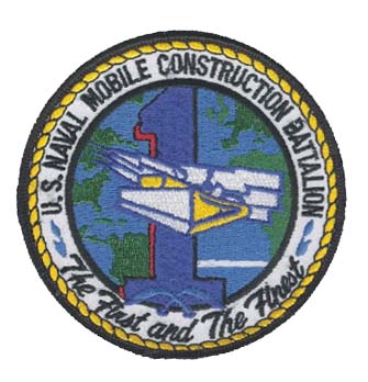 Navy Naval Mobile Construction Battalion 4" Military Patch
