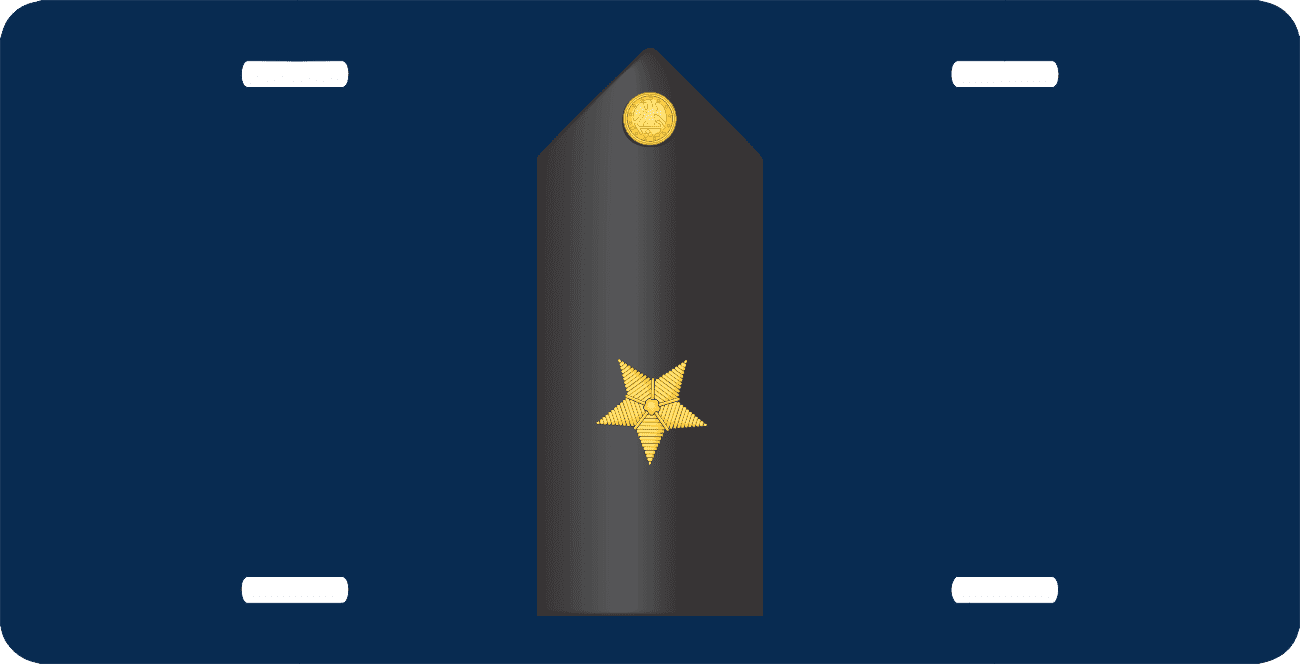 Navy Officer Candidate License Plate