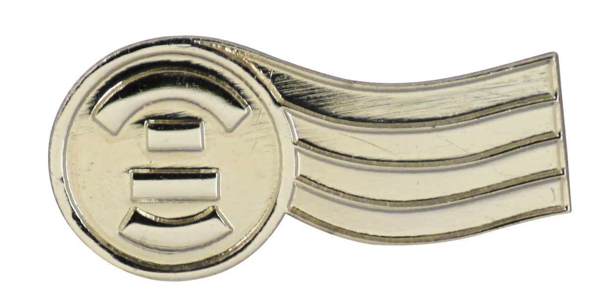 Navy Postal Clerk (PC) Ball Cap Pin - Mirrored Finish