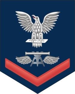 Navy Red E-4 Aviation Fire Control Technician FT Decal Sticker