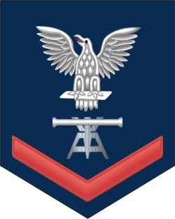 Navy Red E-4 Fire Control Technician FT Decal Sticker