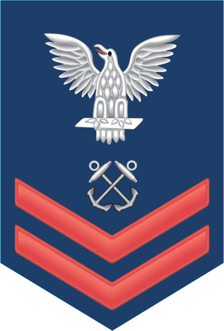 Navy Red E-5 Boatswain's Mate BM Decal Sticker