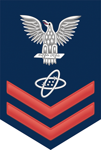 Navy Red E-5 Electronics Technician ET Decal Sticker