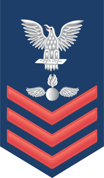 Navy Red E-6 Aviation Ordnanceman AO Decal Sticker