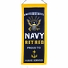 Navy Retired Mini Banner