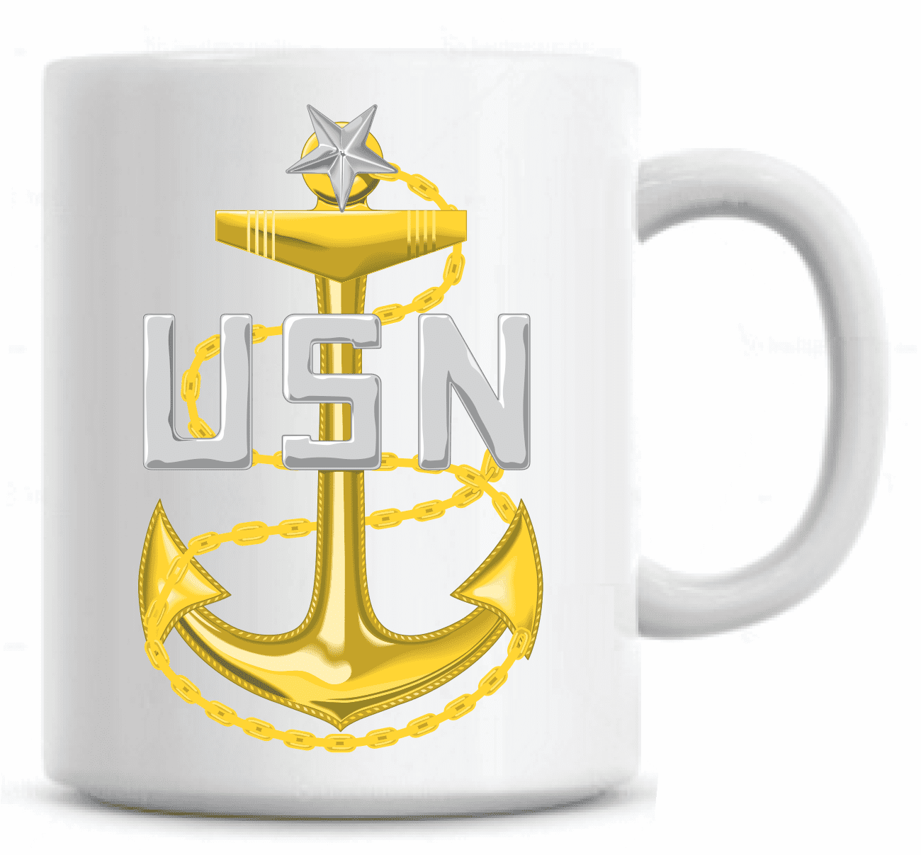 Navy Senior Chief Sticker Coffee Mug
