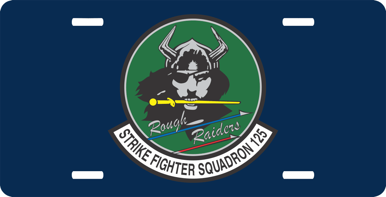 Navy Strike Fighter Squadron 125 License Plate