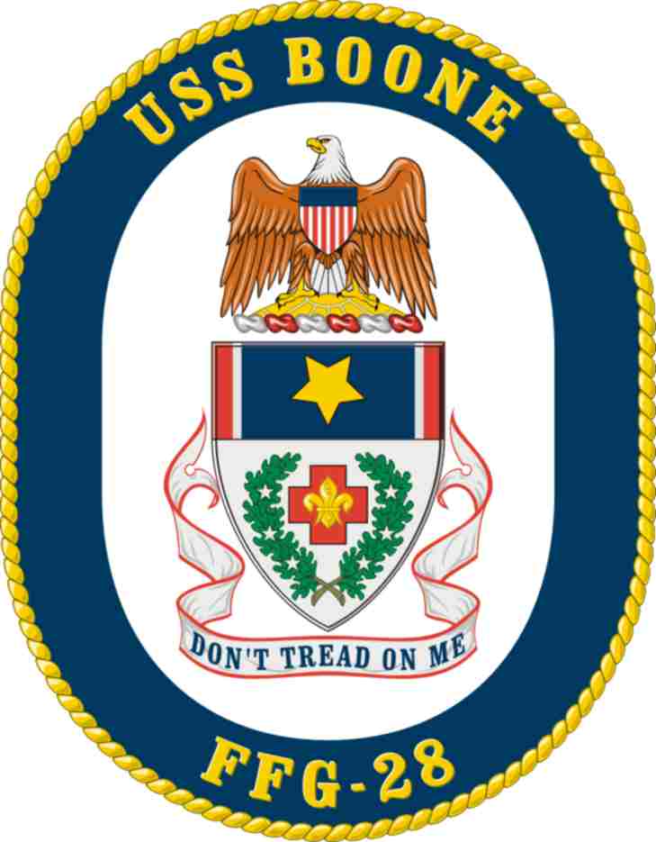 Navy USS Boone FFG-28 Vinyl Transfer Decal