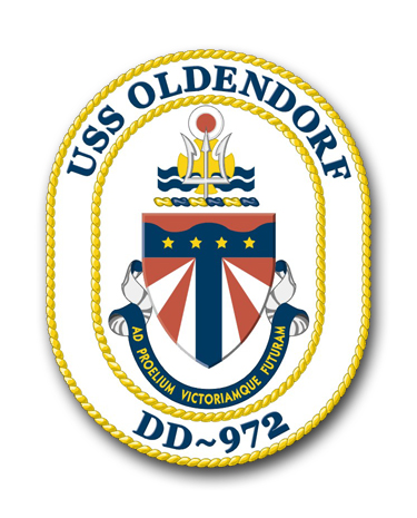 Navy USS Oldendorf DD-972 Vinyl Transfer Decal