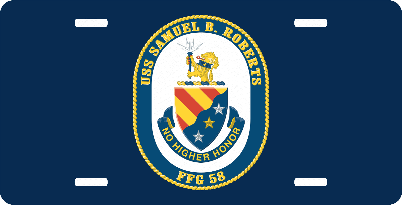 Navy USS Samuel B License Plate