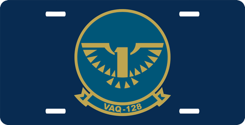 Navy VAQ-128 Squadron License Plate
