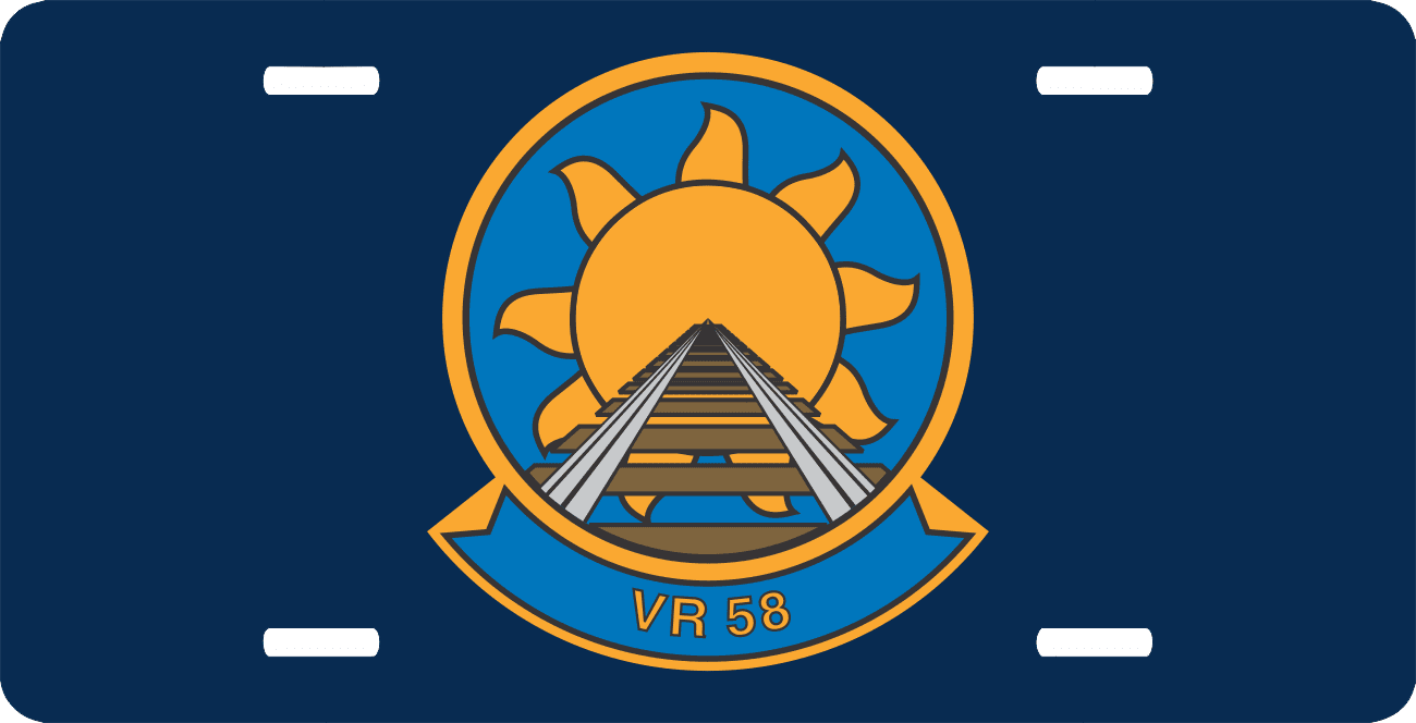 Navy VR-58 Squadron License Plate