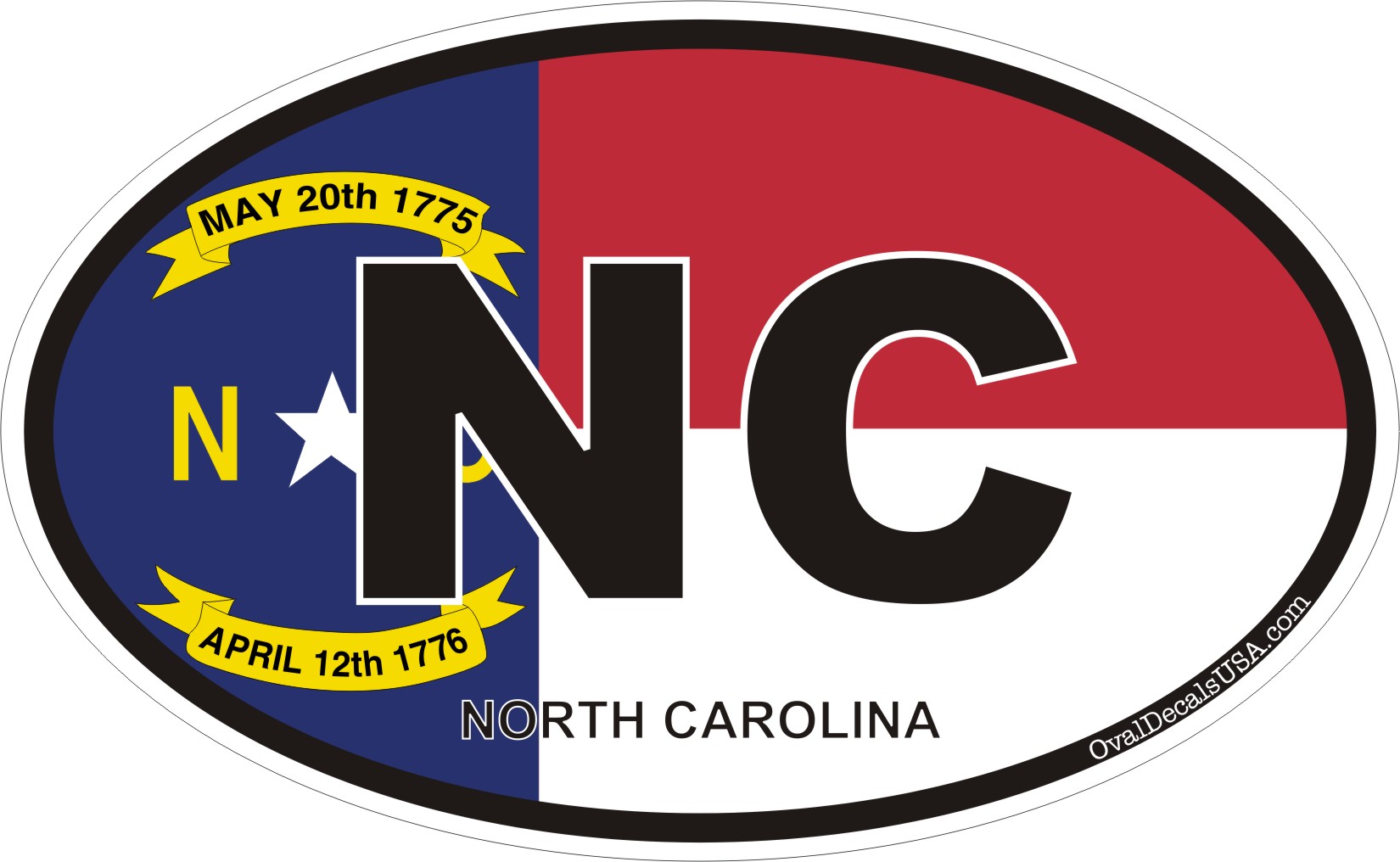 North Carolina Decal Sticker