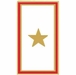 One Gold Star Service Banner Lapel Pin