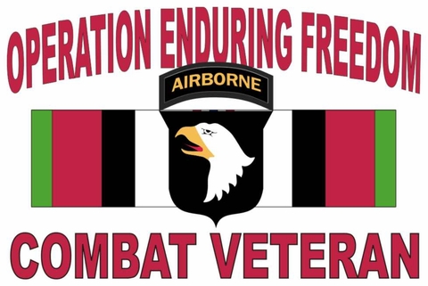 Operation Enduring Freedom 101st Airborne Sticker Decal