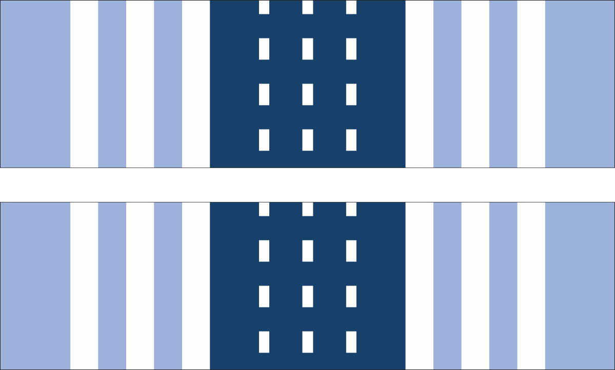 Overseas Short Tour Ribbon Decal