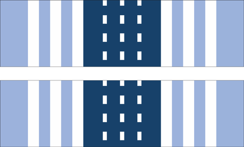 Overseas Short Tour Ribbon Decal