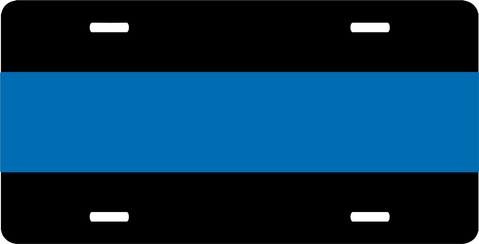 Police Thin Blue Line License Plate