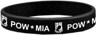POW MIA Bracelet Rubber Silicone